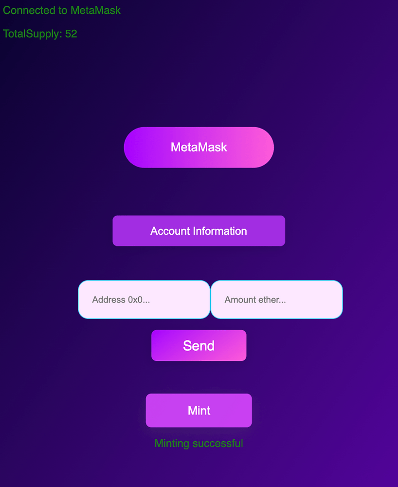 Web3.js Example. Latest version 4.x. Transfer, Mint and Query the ... Web3.js Example. Latest version 4.x. Transfer, Mint and Query the ...